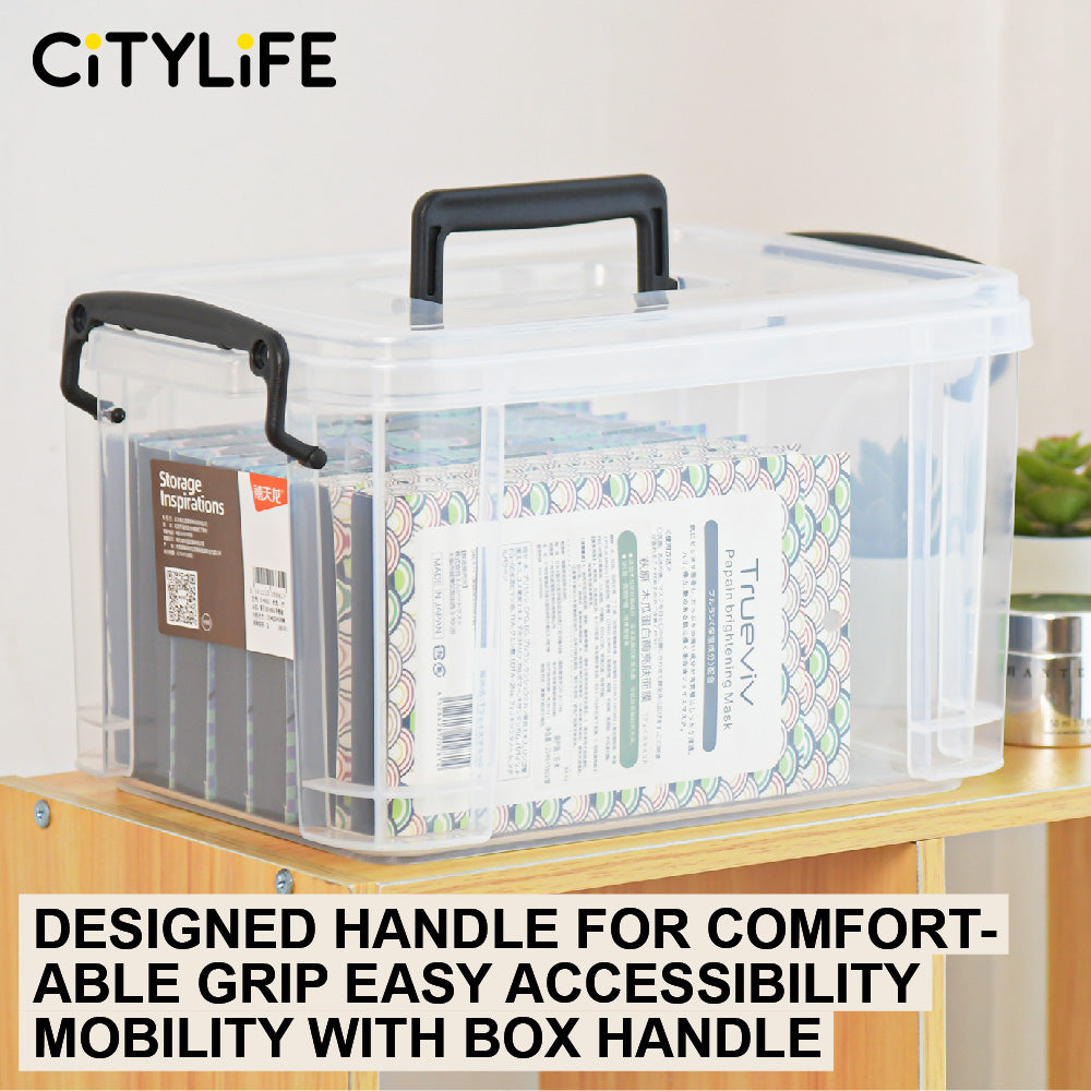 Citylife 8L/16L Handheld Medicine Stackable Storage Container Box Firs ...